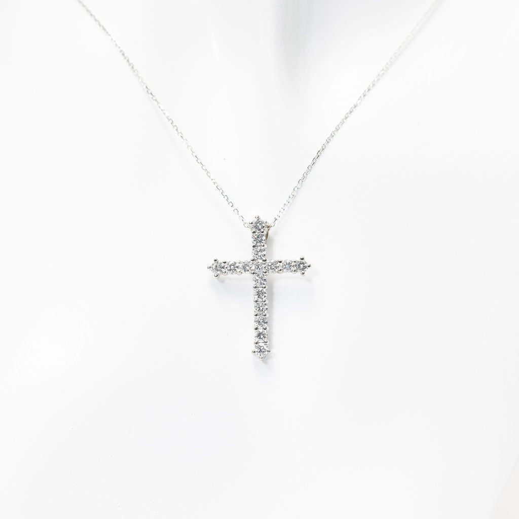 1 ct Diamond Holy Cross – Pure Carbon Studios